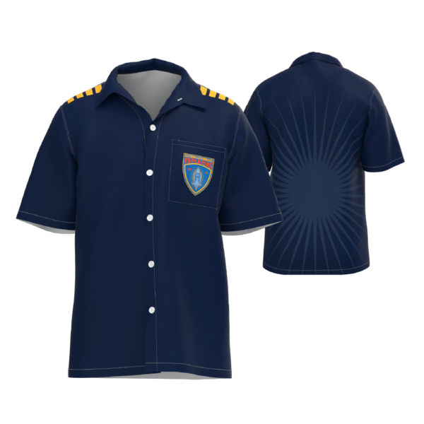 Tech Camp Shirt – Full Button Up – Camp Style Collar | RESTO Athletic